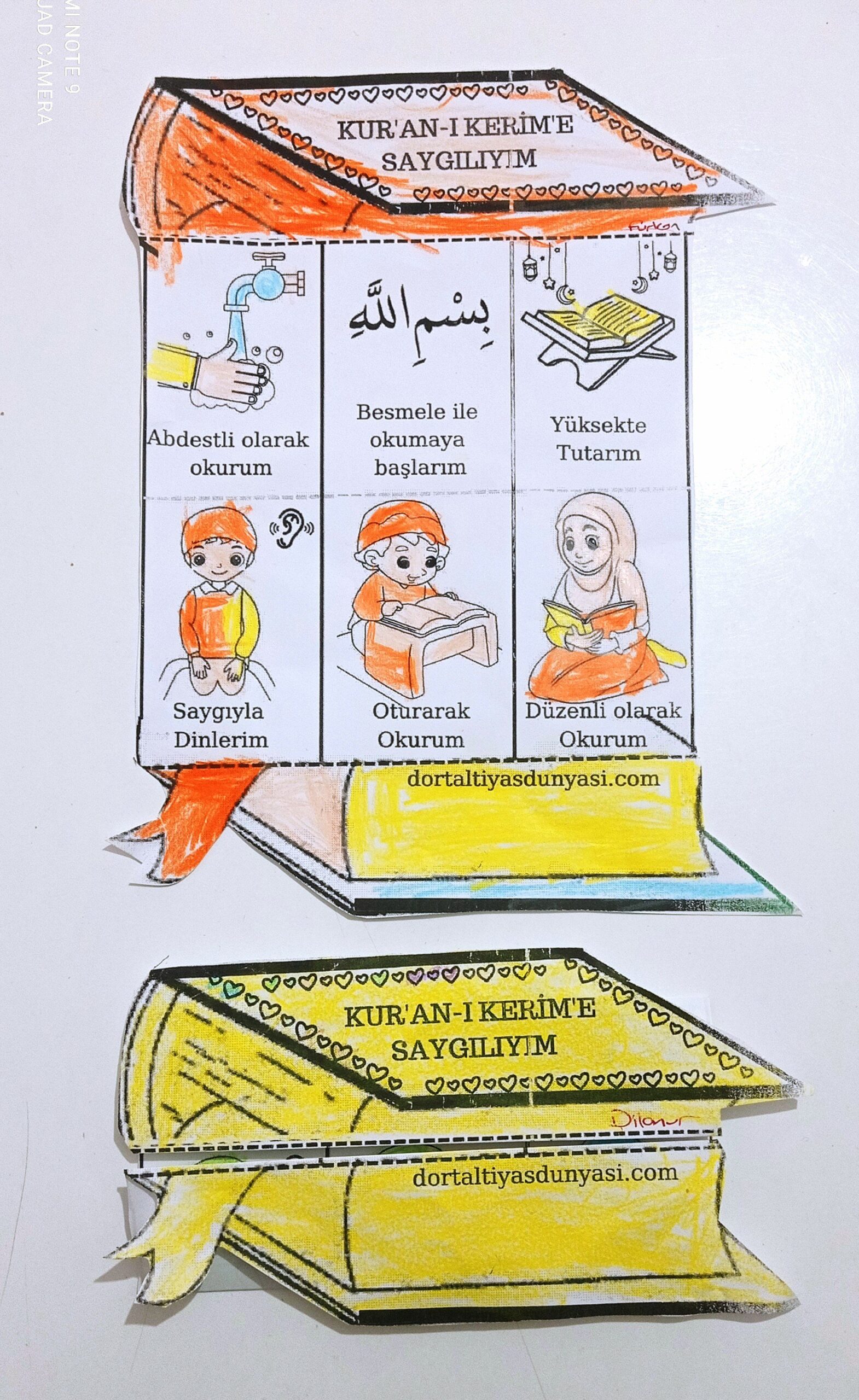 Kur’an-ı Kerim’e Saygılıyım – Saygı Ünitesi Etkinliği - 4-6 Yaş Dünyası